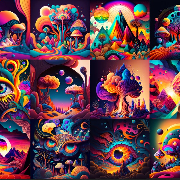Trippy Room Decor - Etsy