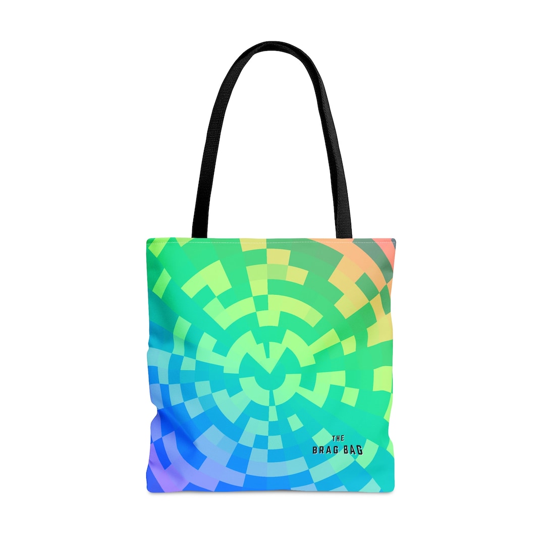 Rainbow Polar Glitch Bag, Woman's Handbag, Tote Bag, Shopping Bag, Tote ...
