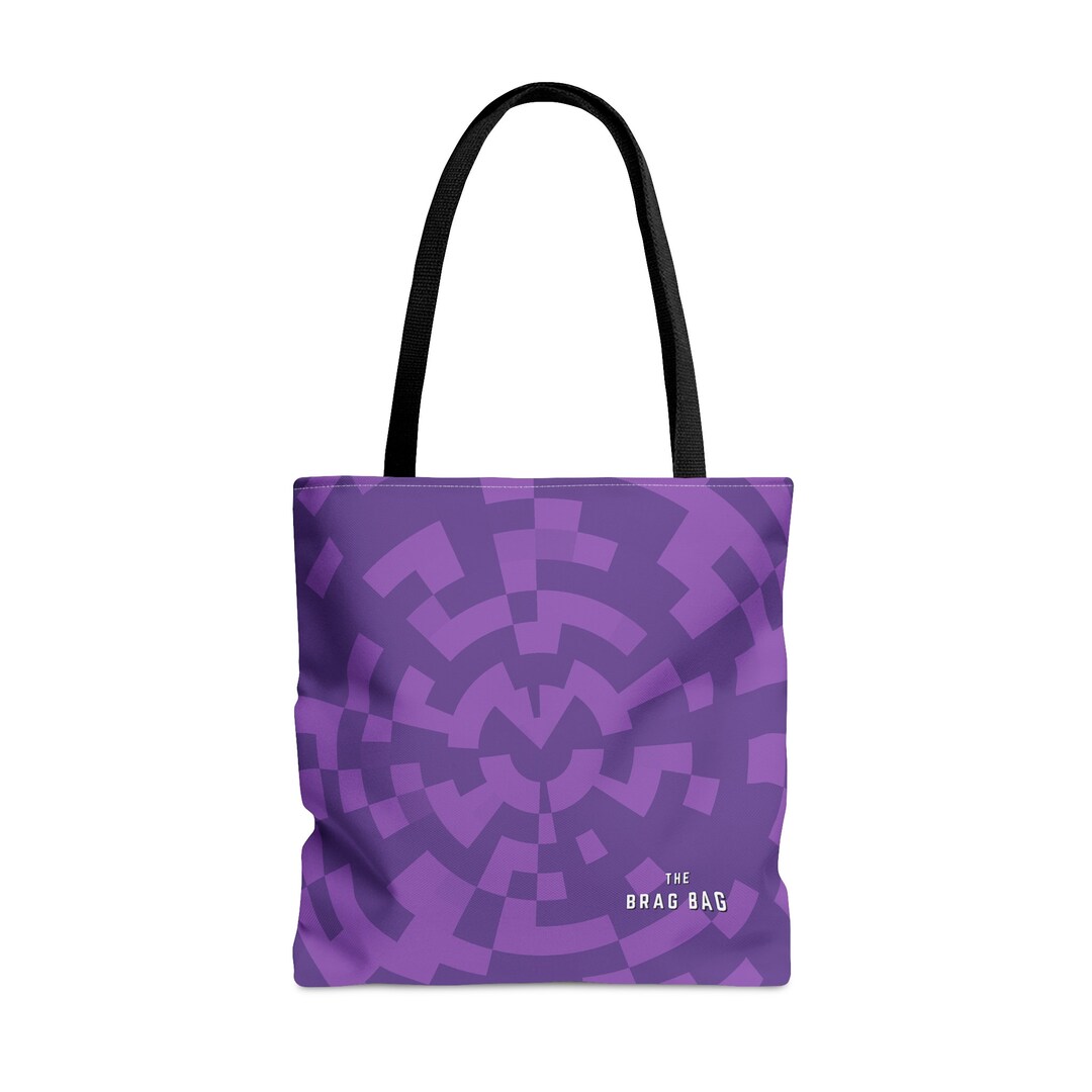 Purple Polar Glitch Bag, Woman's Handbag, Tote Bag, Shopping Bag, Tote ...