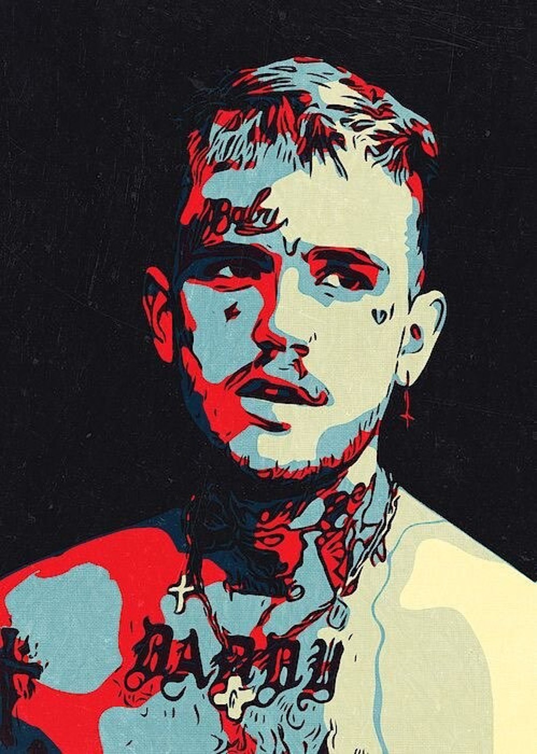 Lil Peep Poster Painting - Etsy