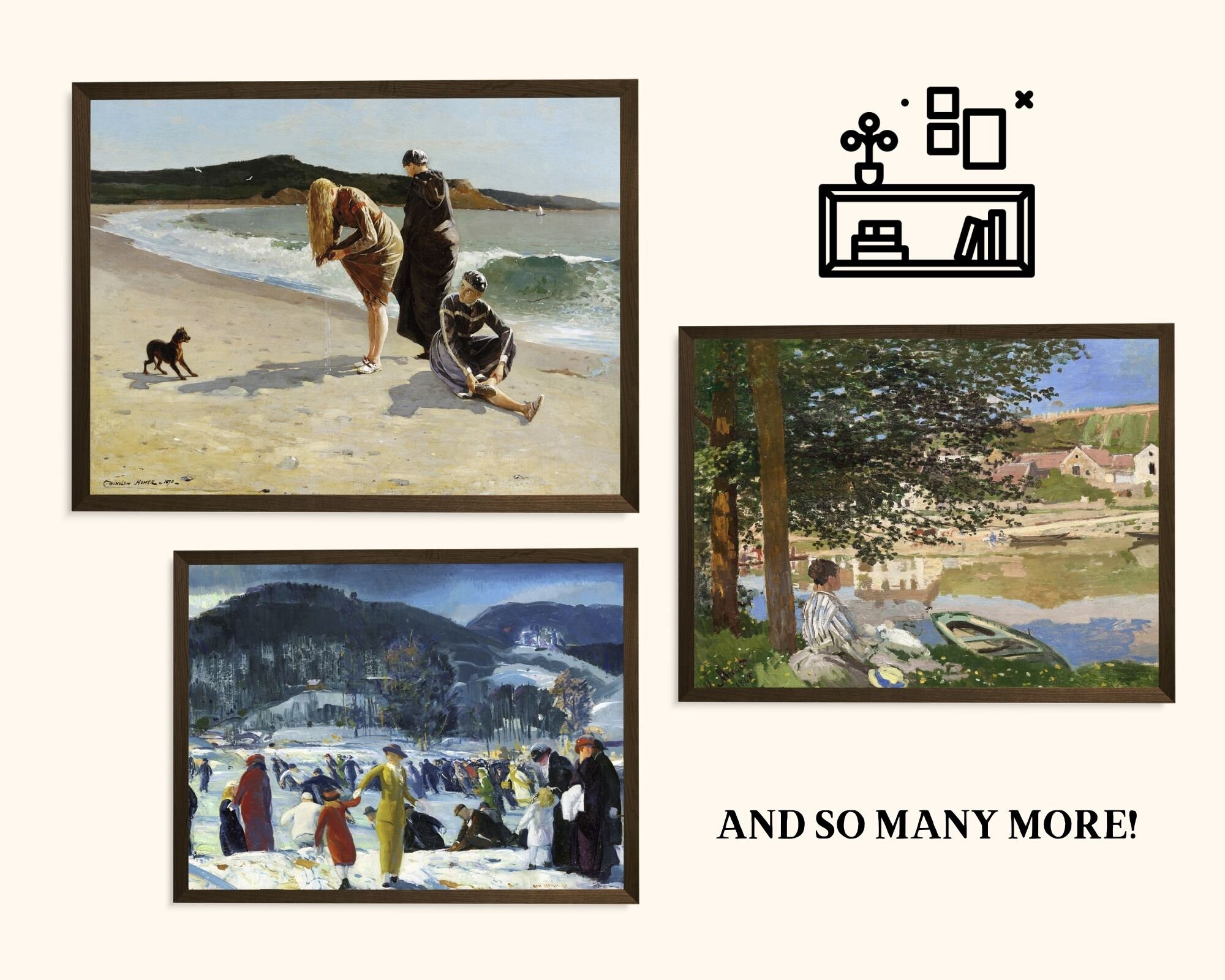 Ultimate Art Lover's Bundle: 100 Printable Wall Art - Famous Paintings ...