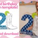 21st Birthday Sign Template Blue Stars and White Cowboy Boot - Etsy