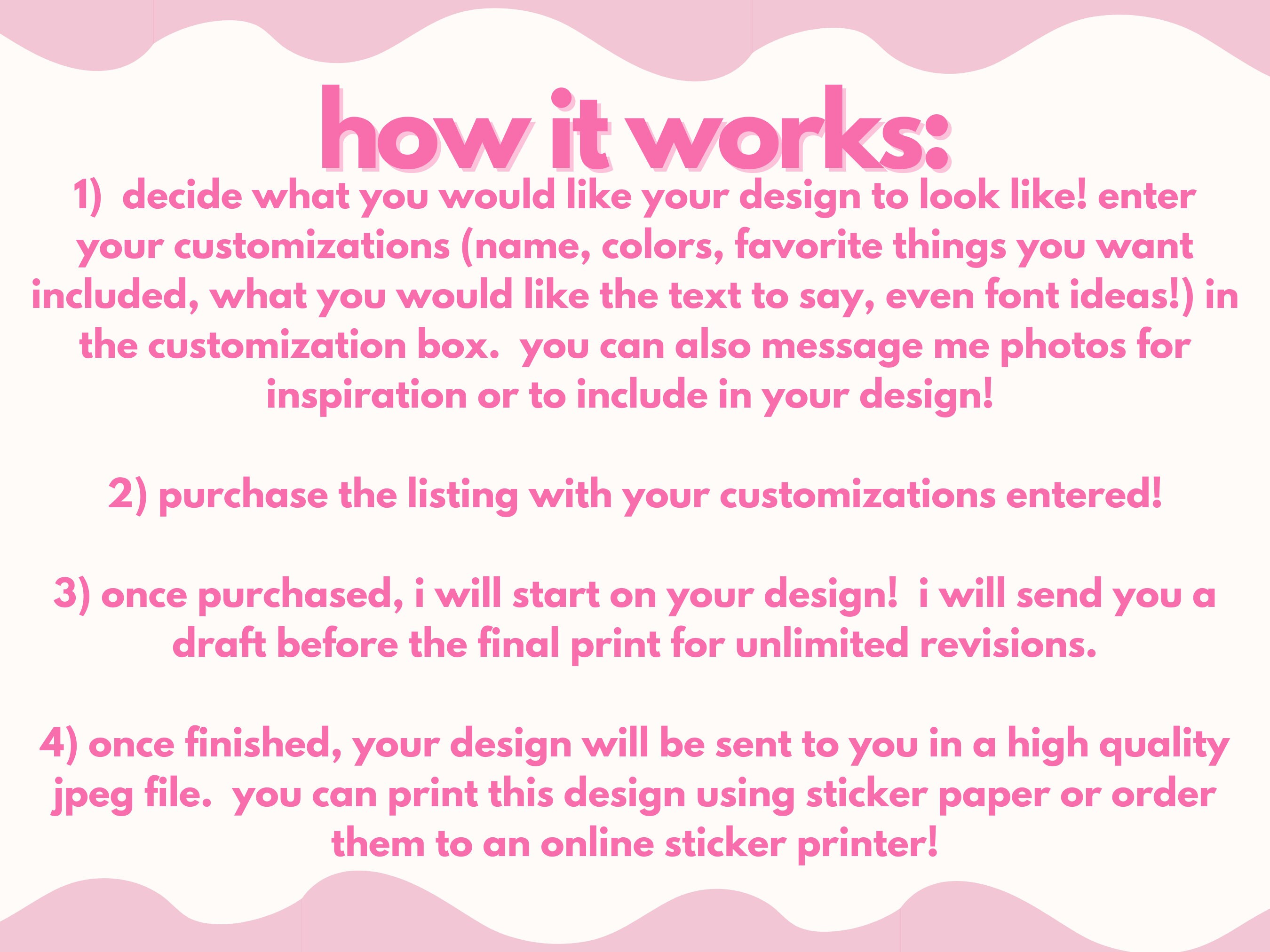 Custom Sticker Design Round Sticker Perfect for Birthdays, 21st Party ...