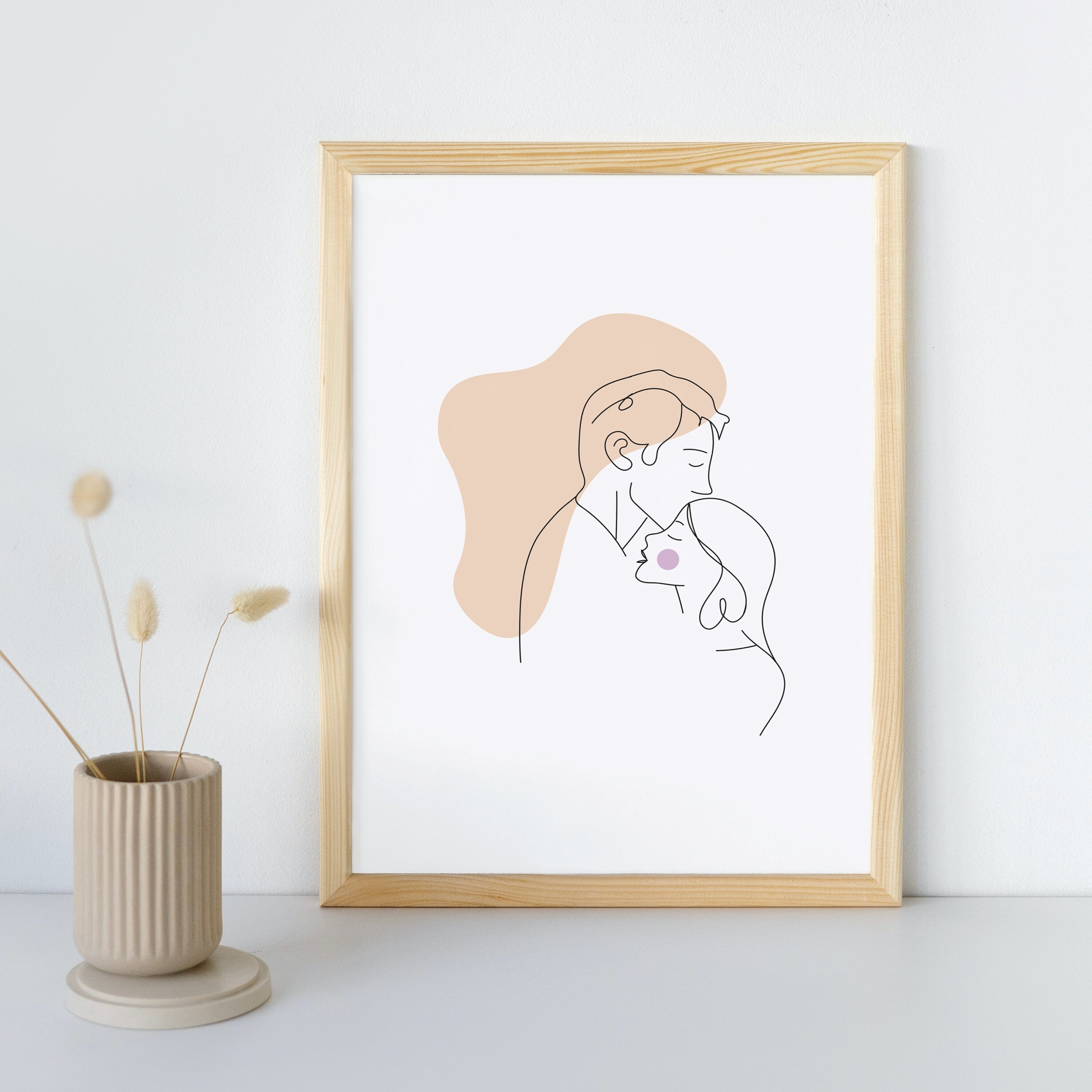 Forehead Kisses Drawing