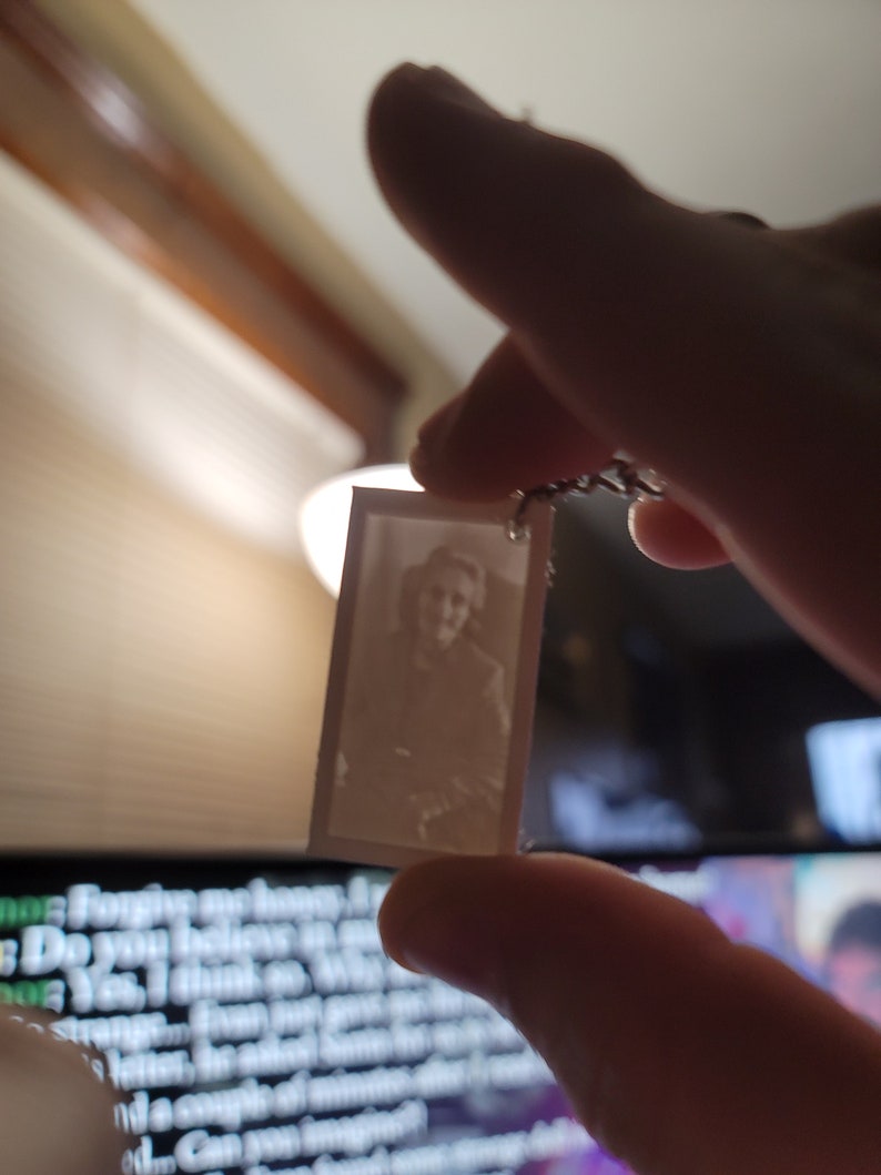 3D Printed Custom Lithophane Photo Keychains - Etsy