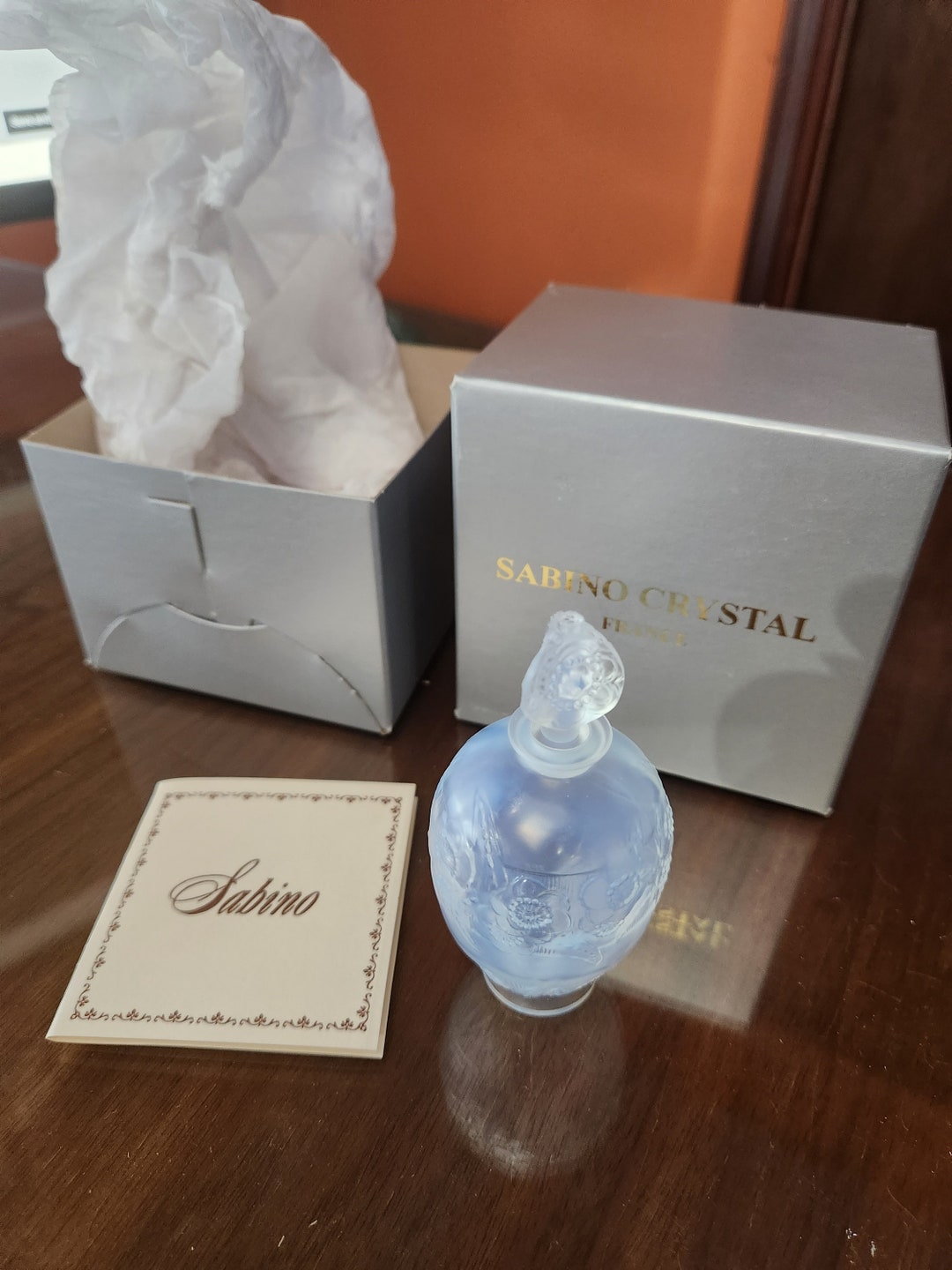 Sabino "fleurs" Perfume Bottle. Sabino Art Glass - Etsy