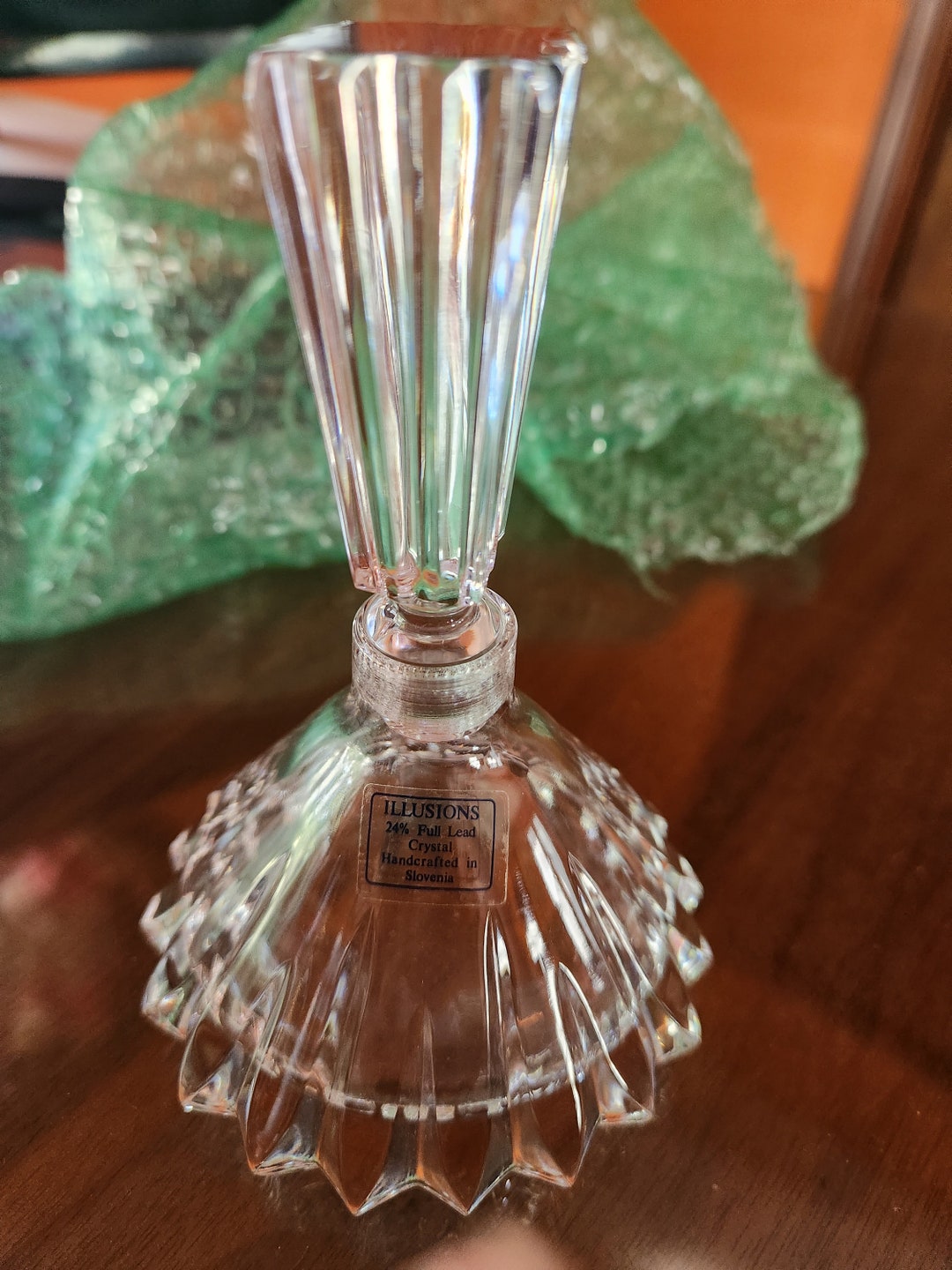 Illusions Cut Crystal Perfume Bottle - Etsy