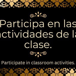 Spanish Printable Classroom Rules Poster Set 0 - Etsy