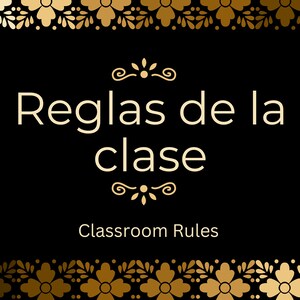 Spanish Printable Classroom Rules Poster Set 0 - Etsy