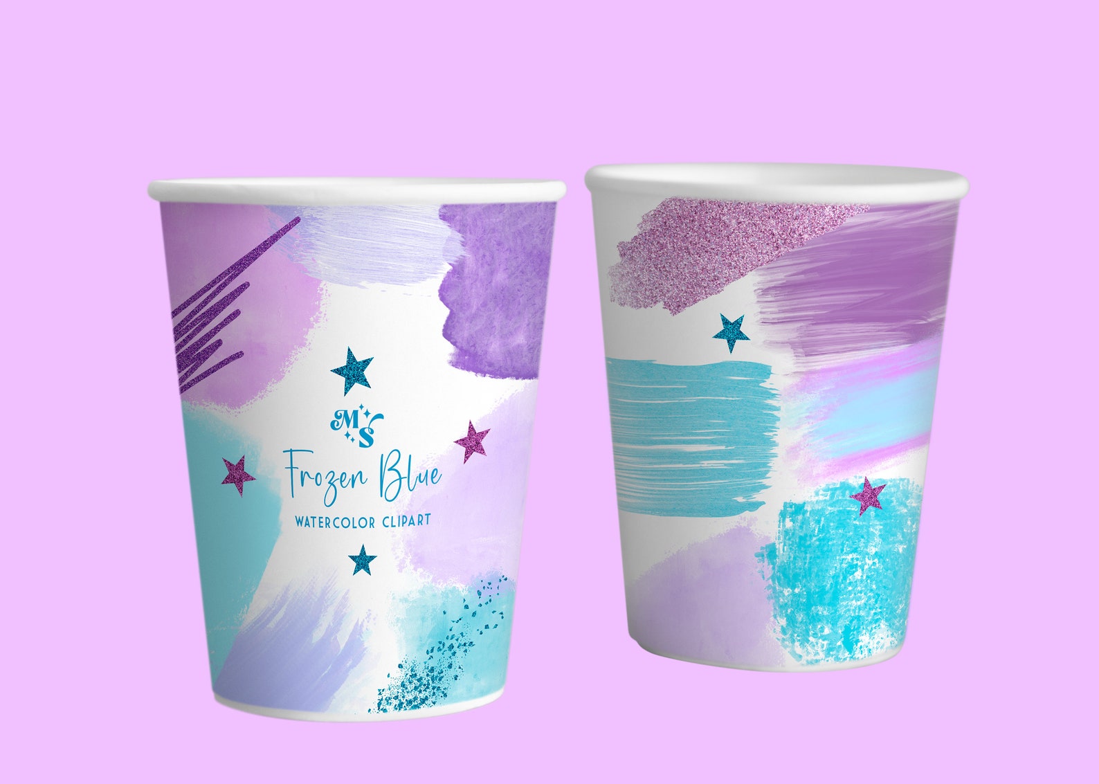 Frozen Blue Clipart - Etsy