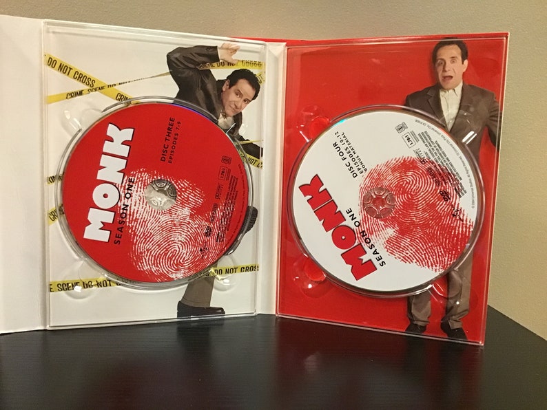 MONK the Complete First Season DVD, 4 Disc Boxed Set - Etsy