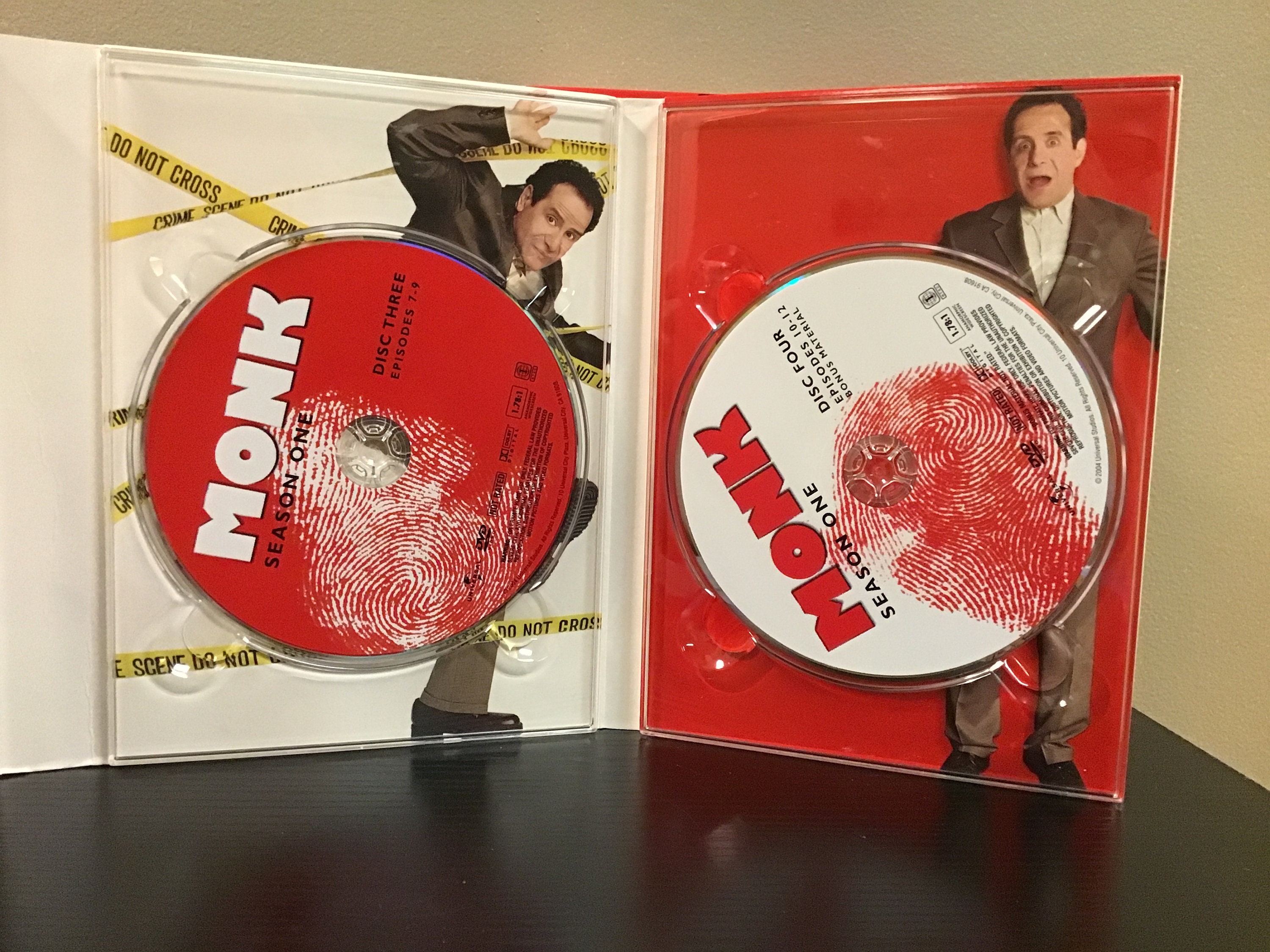 MONK the Complete First Season DVD, 4 Disc Boxed Set - Etsy
