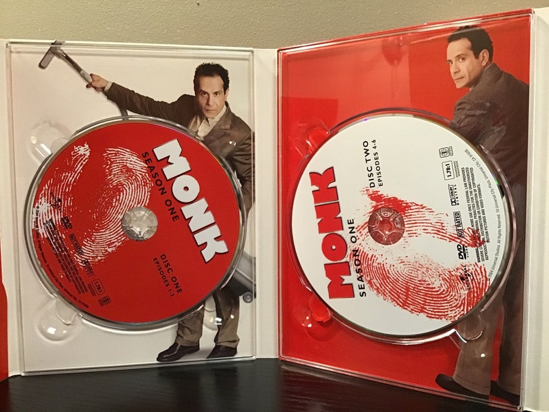 MONK the Complete First Season DVD, 4 Disc Boxed Set - Etsy