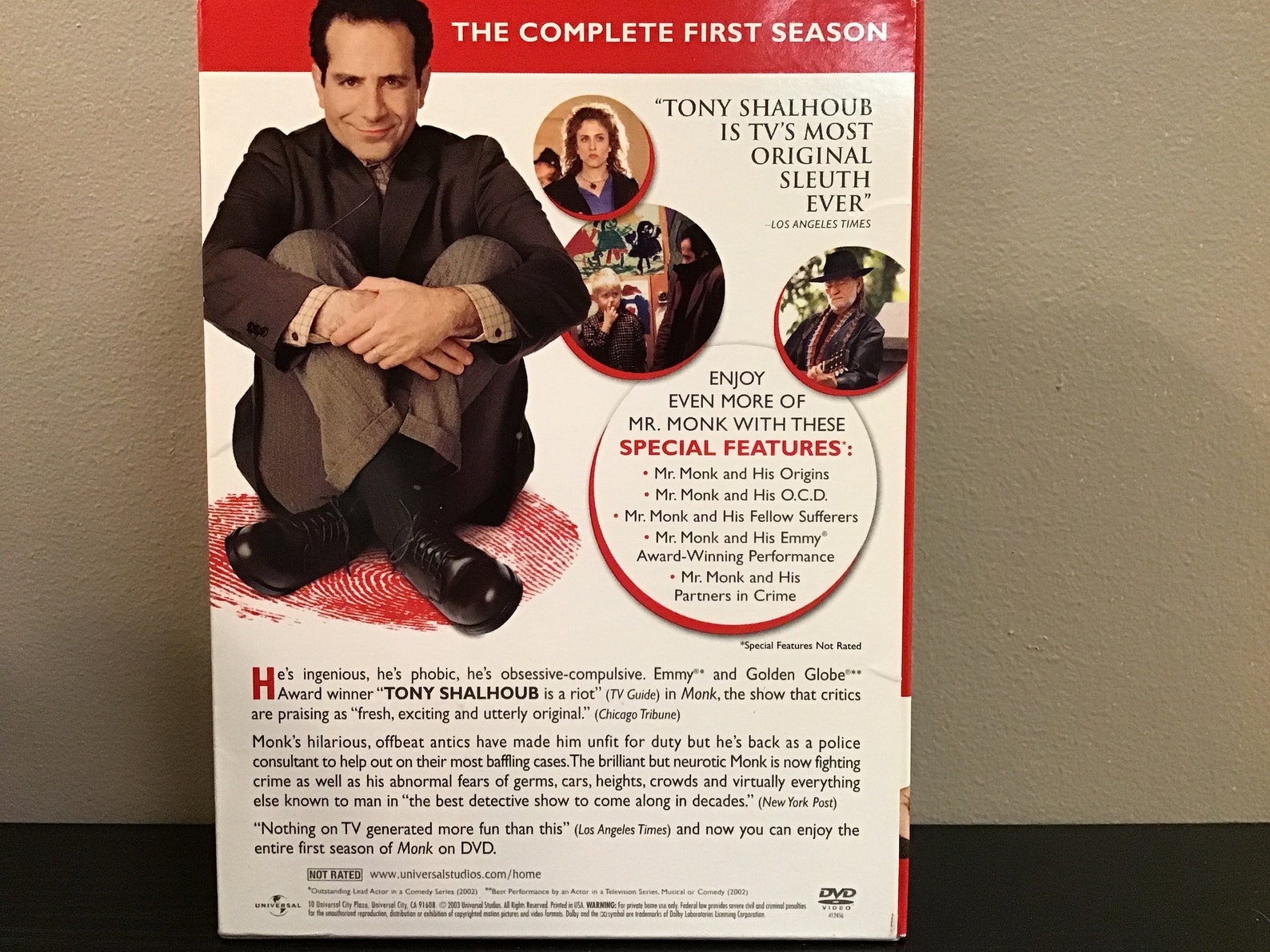 MONK the Complete First Season DVD, 4 Disc Boxed Set - Etsy