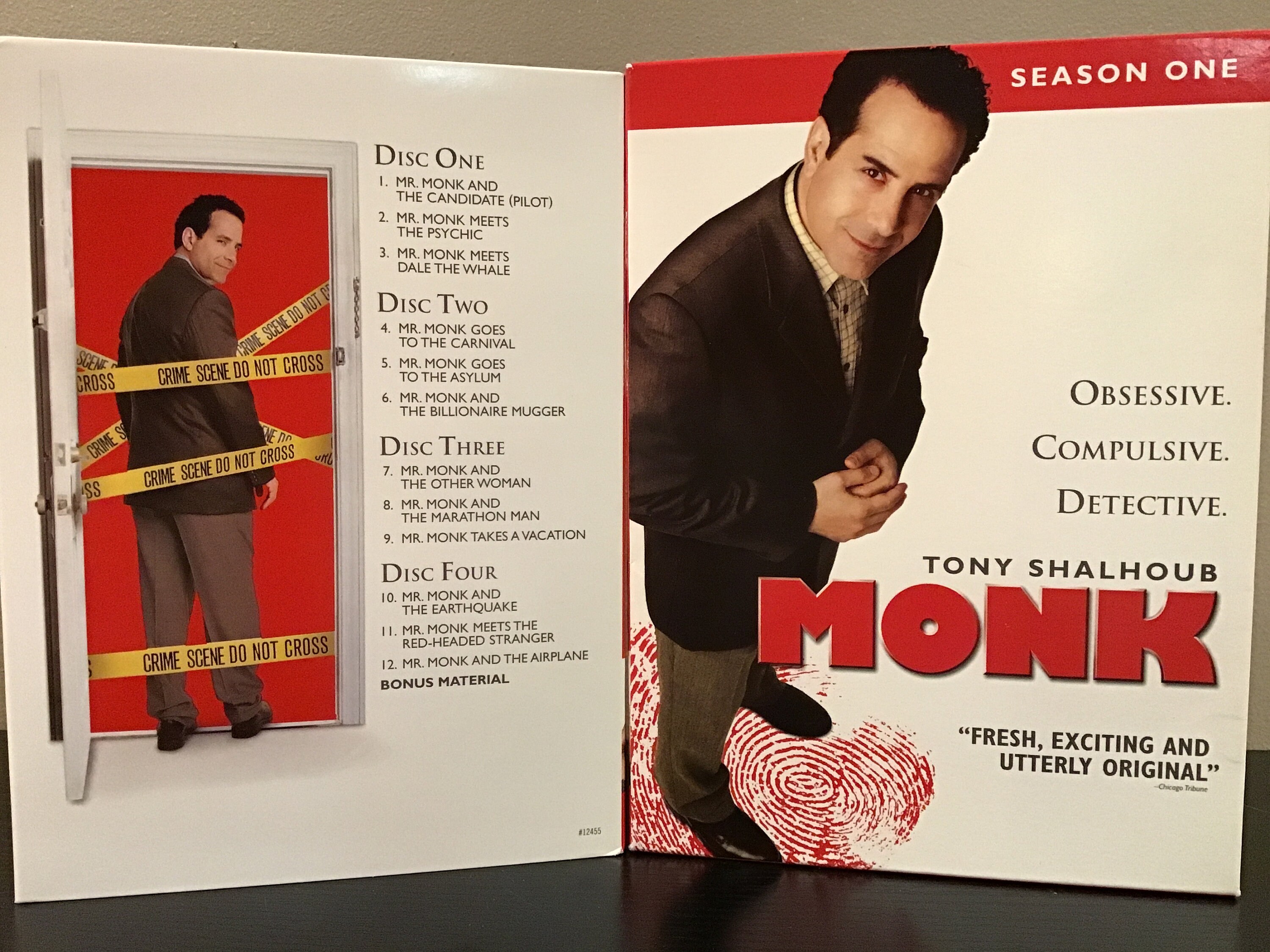 MONK the Complete First Season DVD, 4 Disc Boxed Set - Etsy