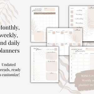 2023 Digital Planner Bundle | Printable PDF Instant Download - Etsy