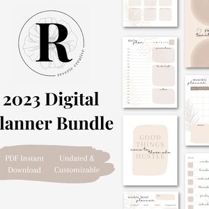 2023 Digital Planner Bundle | Printable PDF Instant Download - Etsy
