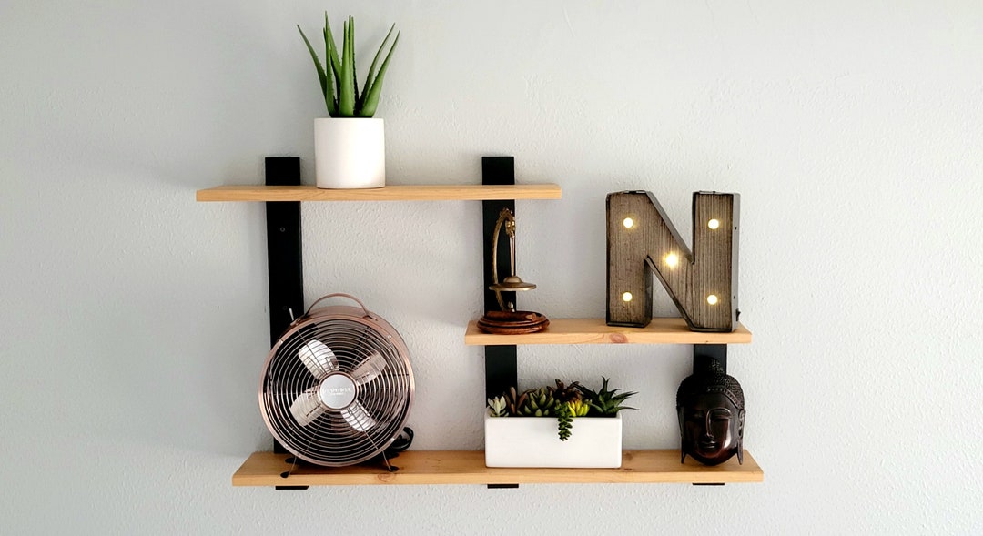 Modern Floating Shelves, Wall Mounted Rack - Etsy