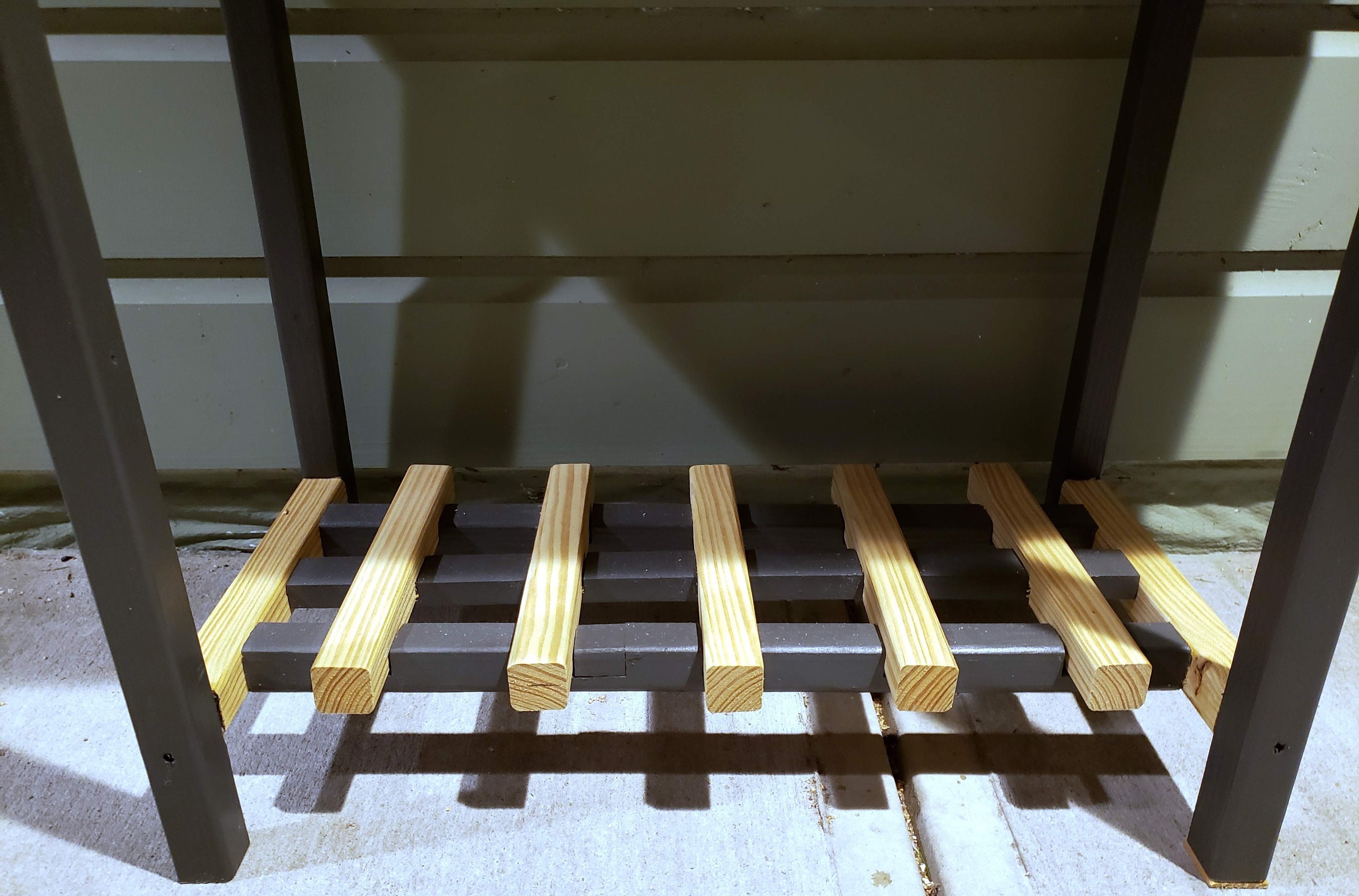Modern Cypress Raised Box Planter With Shelf (30"l X 10"w X 30"h) - Etsy