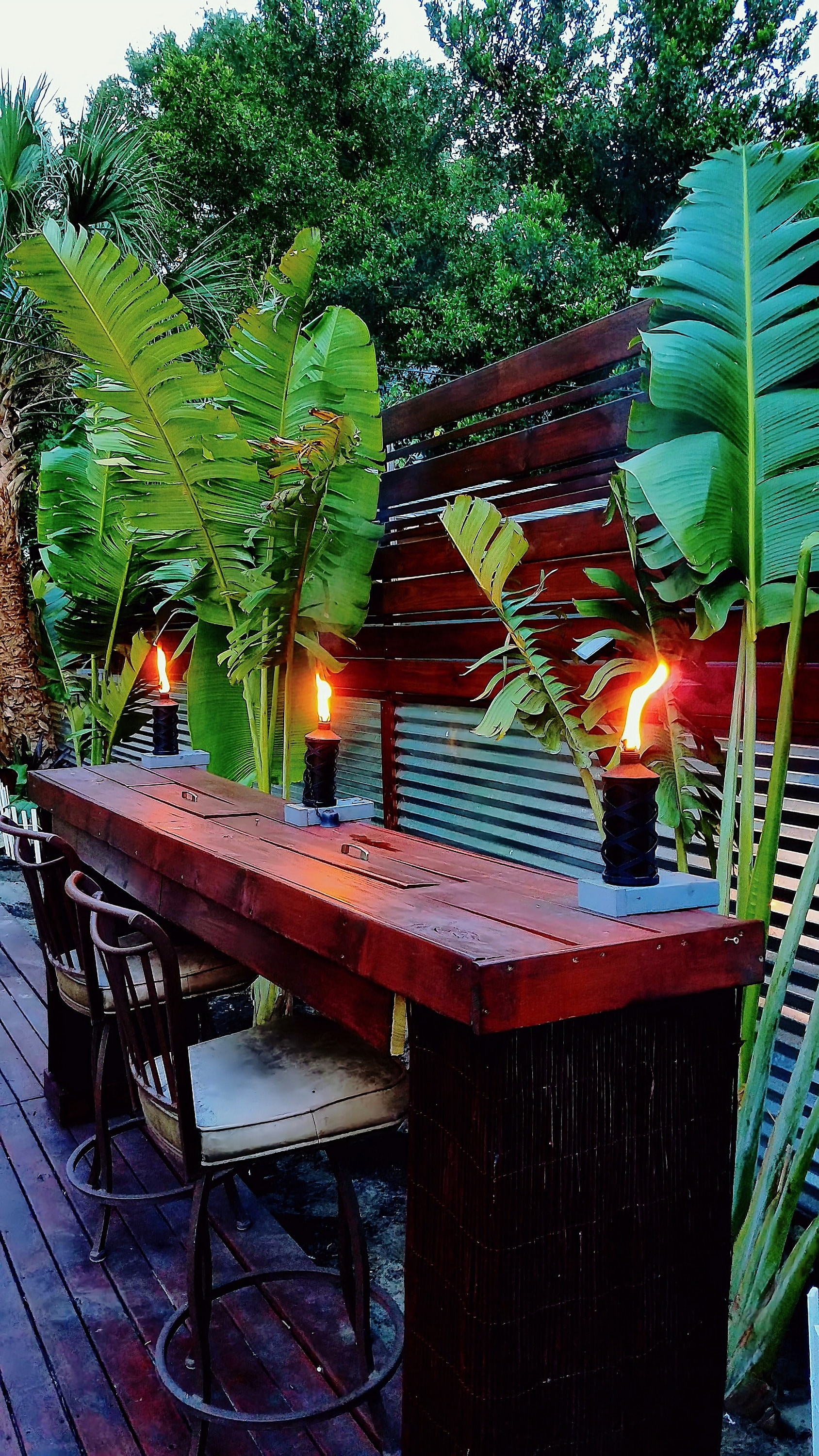 Handcrafted Wooden Tiki Bar: Customizable Indoor/outdoor Tropical Bar ...