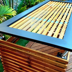 Custom Made Modern Outdoor Screen for AC Unit, Pool/sprinkler Equipment ...