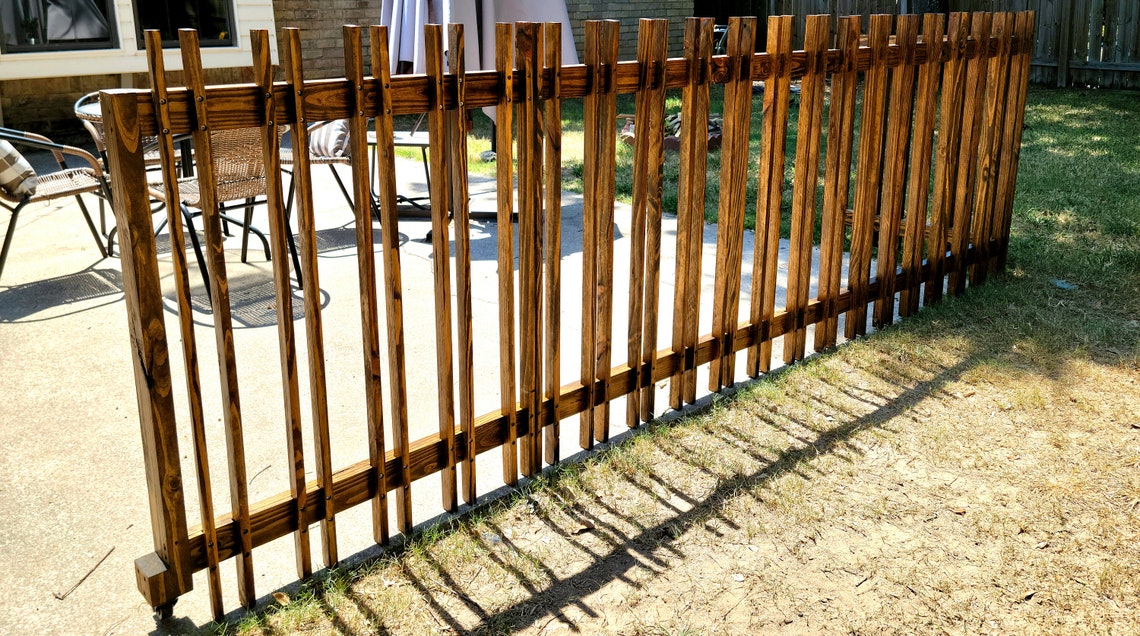 RUSTIC GARDEN FENCE - Etsy