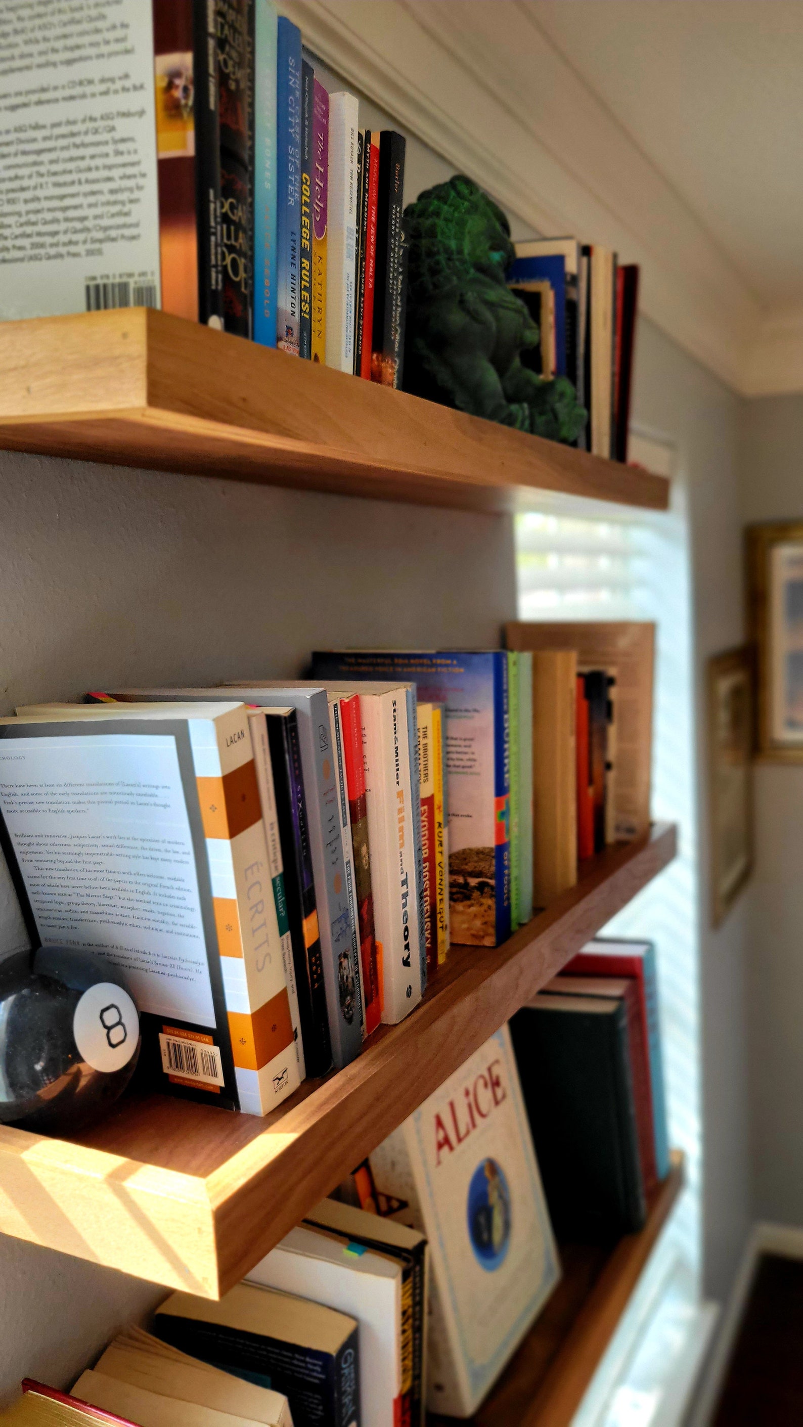 Walnut Floating Shelves, Modern Bookshelves, Cherry, White Oak - Etsy