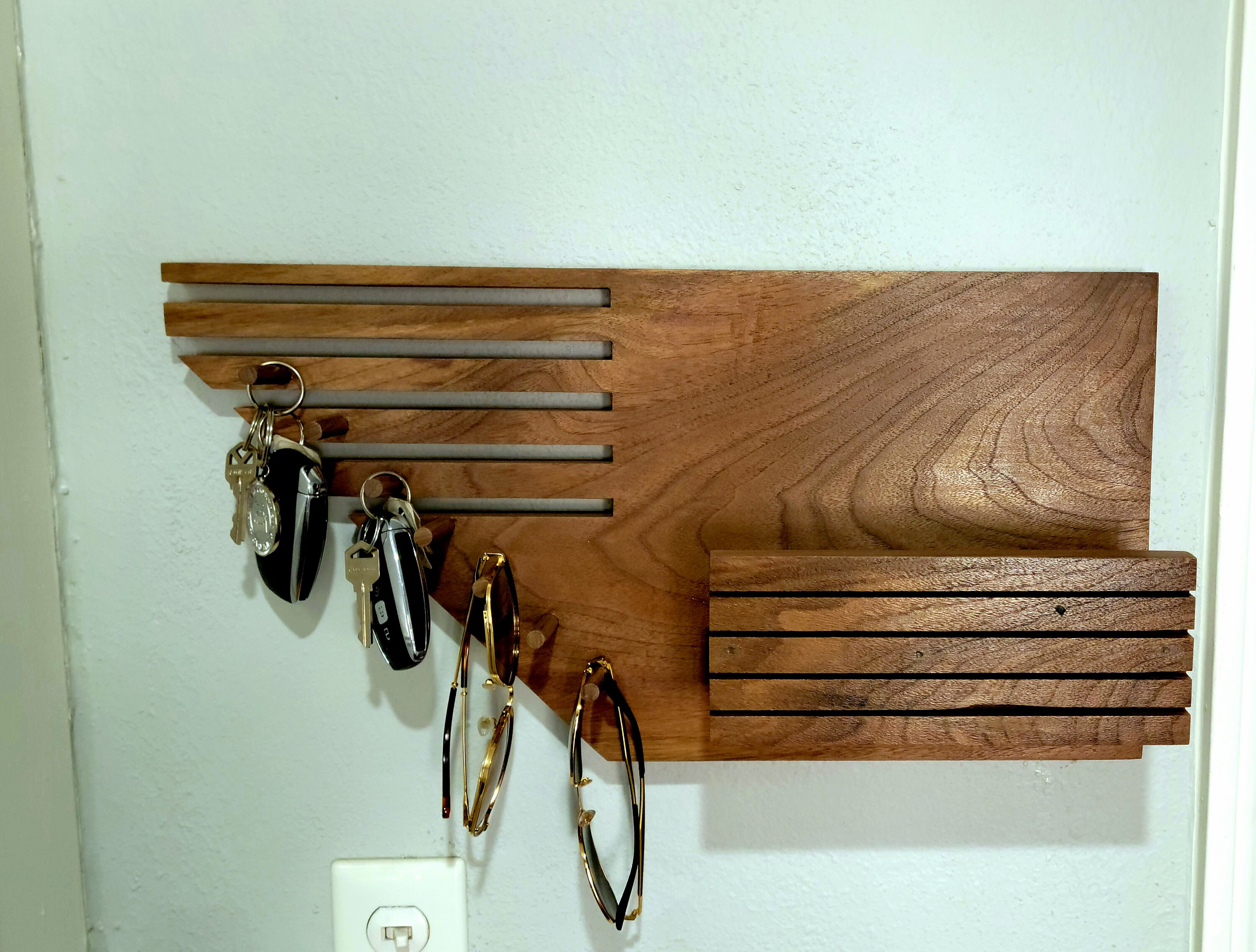 Modern Entryway Organizer, Key Organizer, Key Holder, Letter Holder - Etsy