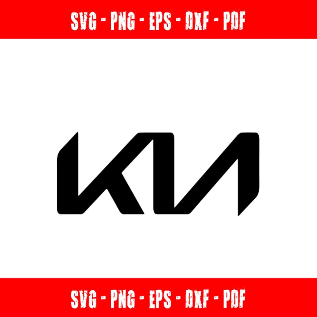 KIA Black Car Logo, Png, Pdf, Eps, Dxf, SVG, Cricut geschnitten Datei ...