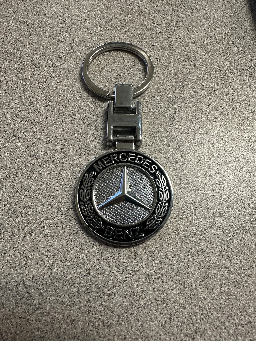 Mercedes Benz 3D New Metal Car Key Chain Ring W/ Black Inlay - Etsy