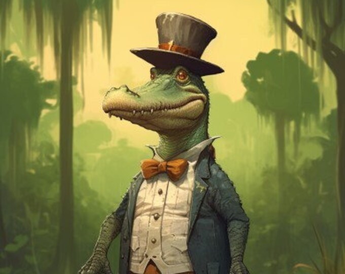 Swamp With Alligator Picture, Louisiana Swamp Wall Hanging, Florida ...