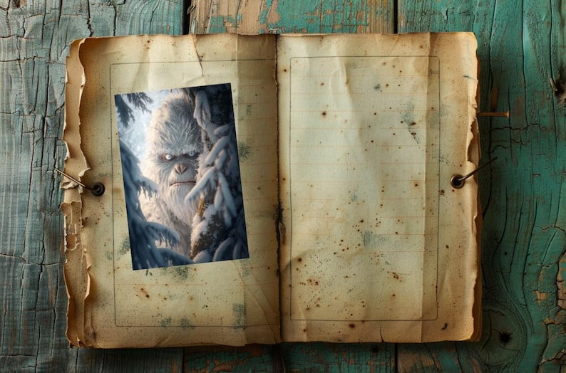 Photorealistic Yeti Digital Art | Himalayan Cryptid Mystery Wall Decor ...