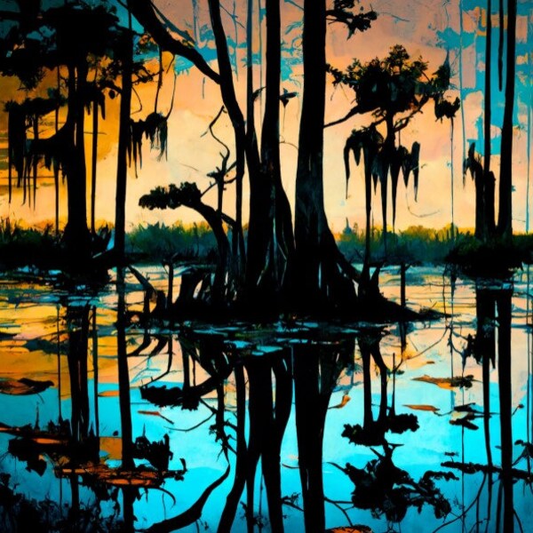 Swamp Art - Etsy