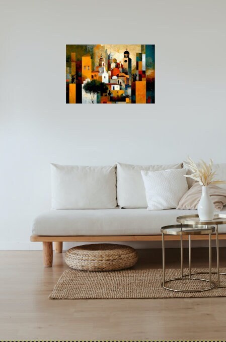 Spain, Frameable Art, Abstract Art, Wall Art, Paintings, Home Decor ...