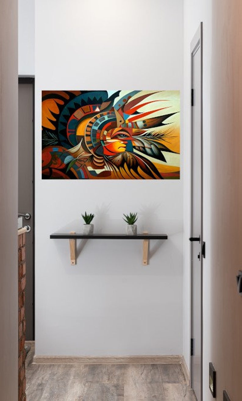 Indigenous, Indigenous Art, Native American, AI Art, Gift, Wall Decor ...