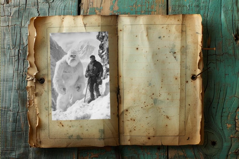 Yeti Wall Art | Cryptid Realistic Photo | Yeti Wall Decor | Unique ...