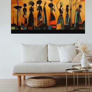 Angola Art Print - Vibrant African Wall Decor - Abstract Black Artwork ...