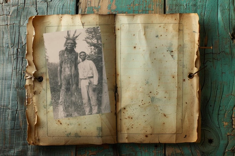 Vintage Native American Art Print: Skookum & Shampe Folklore (digital ...
