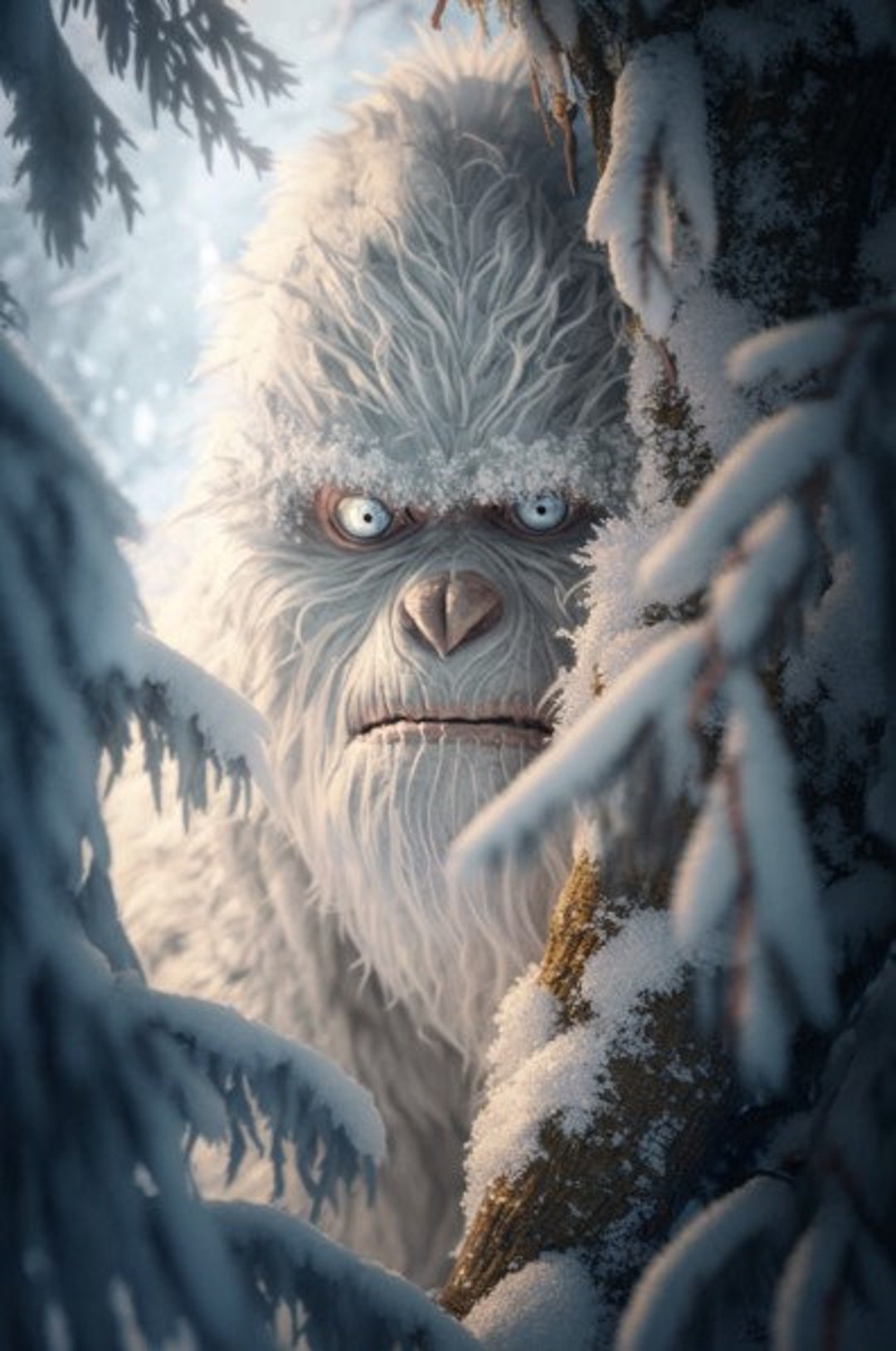 Yeti Abominable Snowman Affiche Art Prints Printable Art Wall Prints Frameable Art