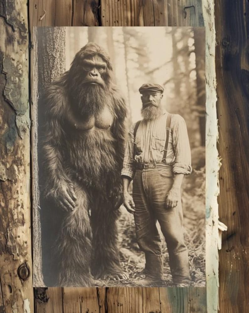 Bigfoot Wall Art | Unique Decor | Sasquatch Photo Print | Gift for Him ...