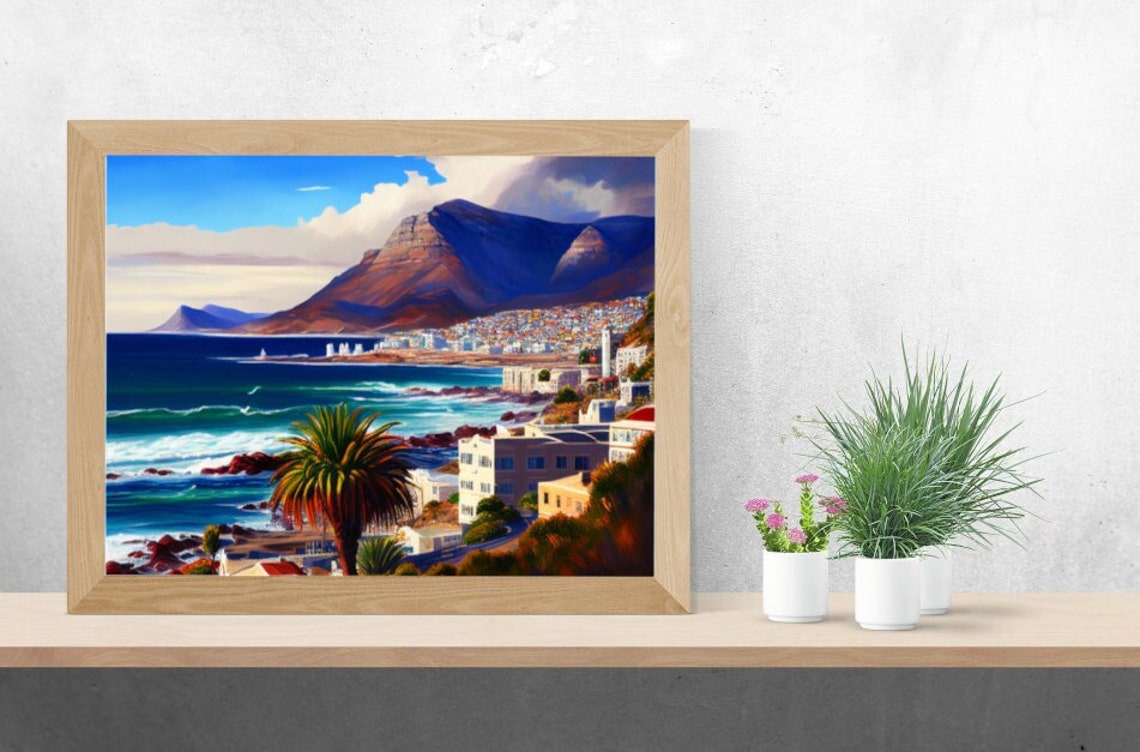 Cape Town South Africa - Frameable Art, Wall Art, Paintings, Home Decor ...