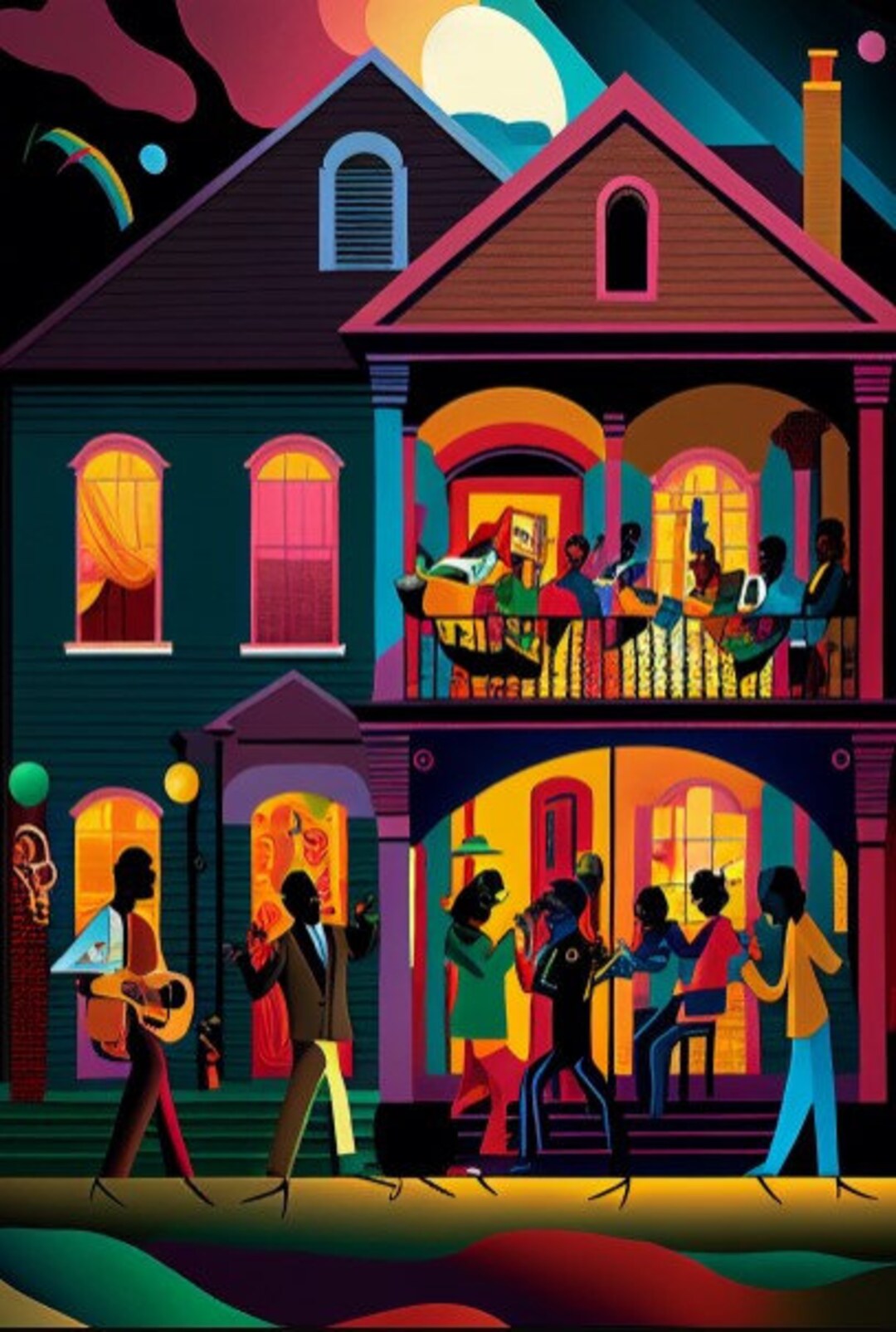 House Party, Affiches, Art Prints, Painting, Wall Prints, Frameable Art ...