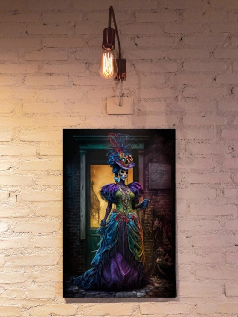 Voodoo Queen Art Print: New Orleans Southern Gothic Decor (digital ...