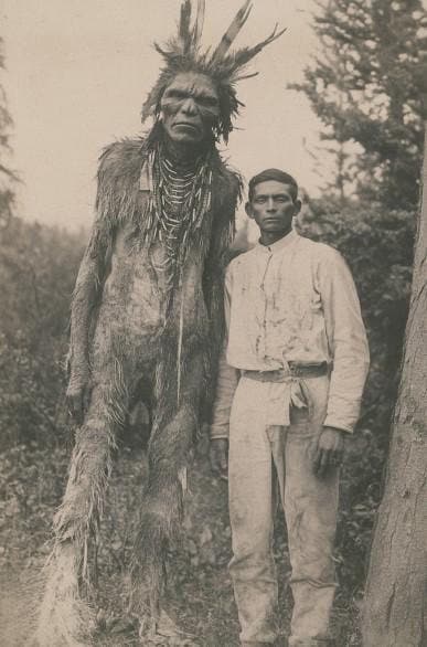 Vintage Native American Art Print: Skookum & Shampe Folklore (digital ...