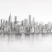 NYC Skyline Pencil Sketch | Manhattan Cityscape Wall Art | New York ...
