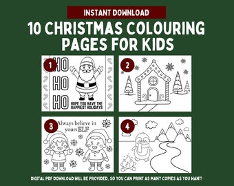 Personalized Colouring Page | Christmas Colouring Pages for Kids ...