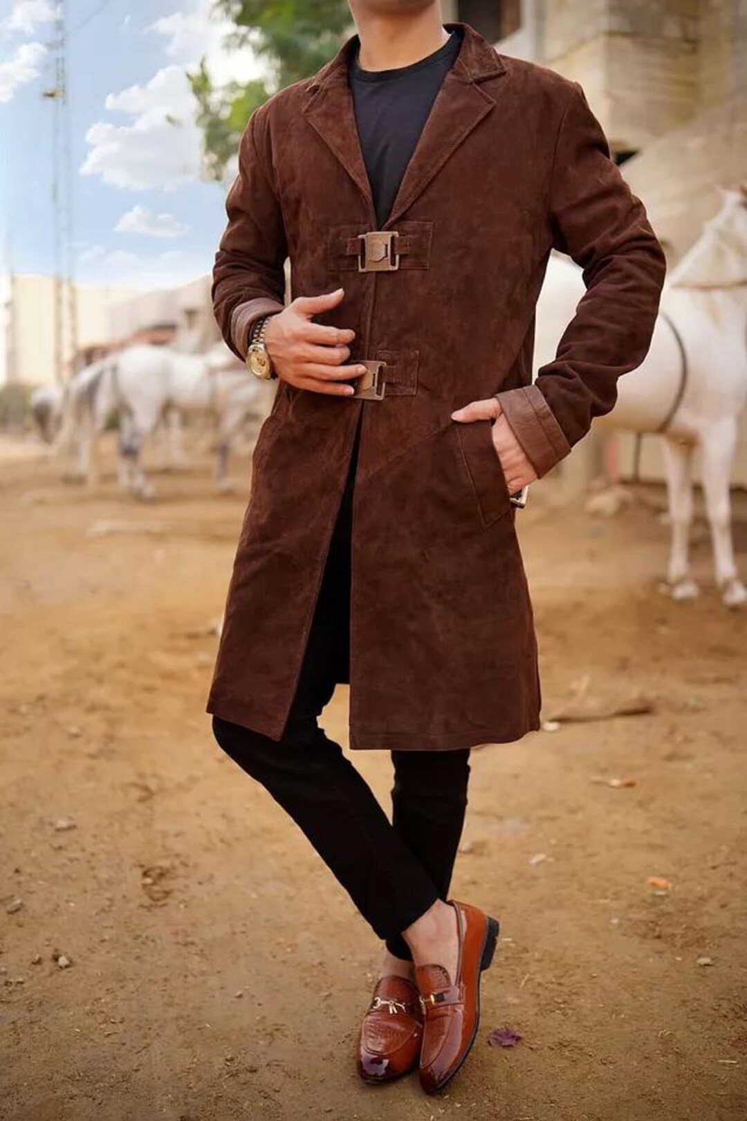 Firefly Malcolm Reynolds Suede Leather Trench Coat: Cosplay Costume - Etsy