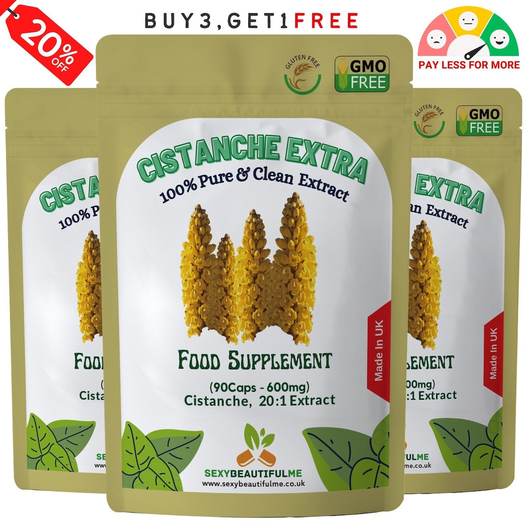 Cistanche Extract 12,000mg Capsules, Vegan Capsules-100% Natural and ...