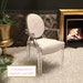 Monogrammed White Faux Leather 1:6 Scale Chair Wih Pink Lettering and ...