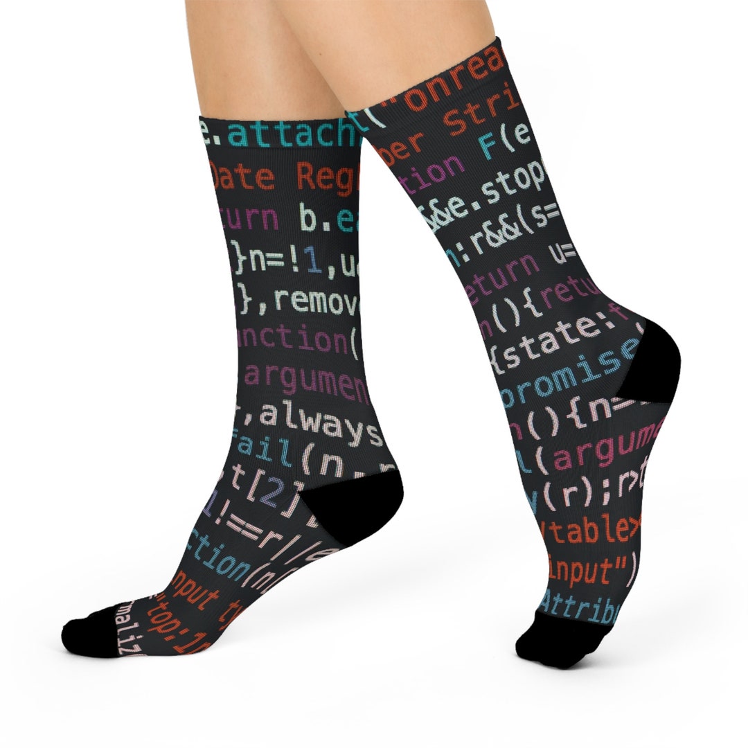 Computer Coding Socks Programming Socks T Etsy